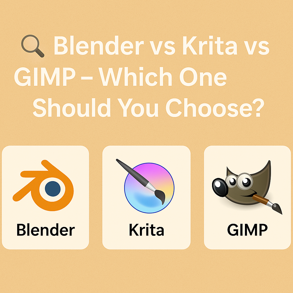 Best Free Design Software 2025: Blender, Krita, and GIMP Compared best free design software 2025 ...